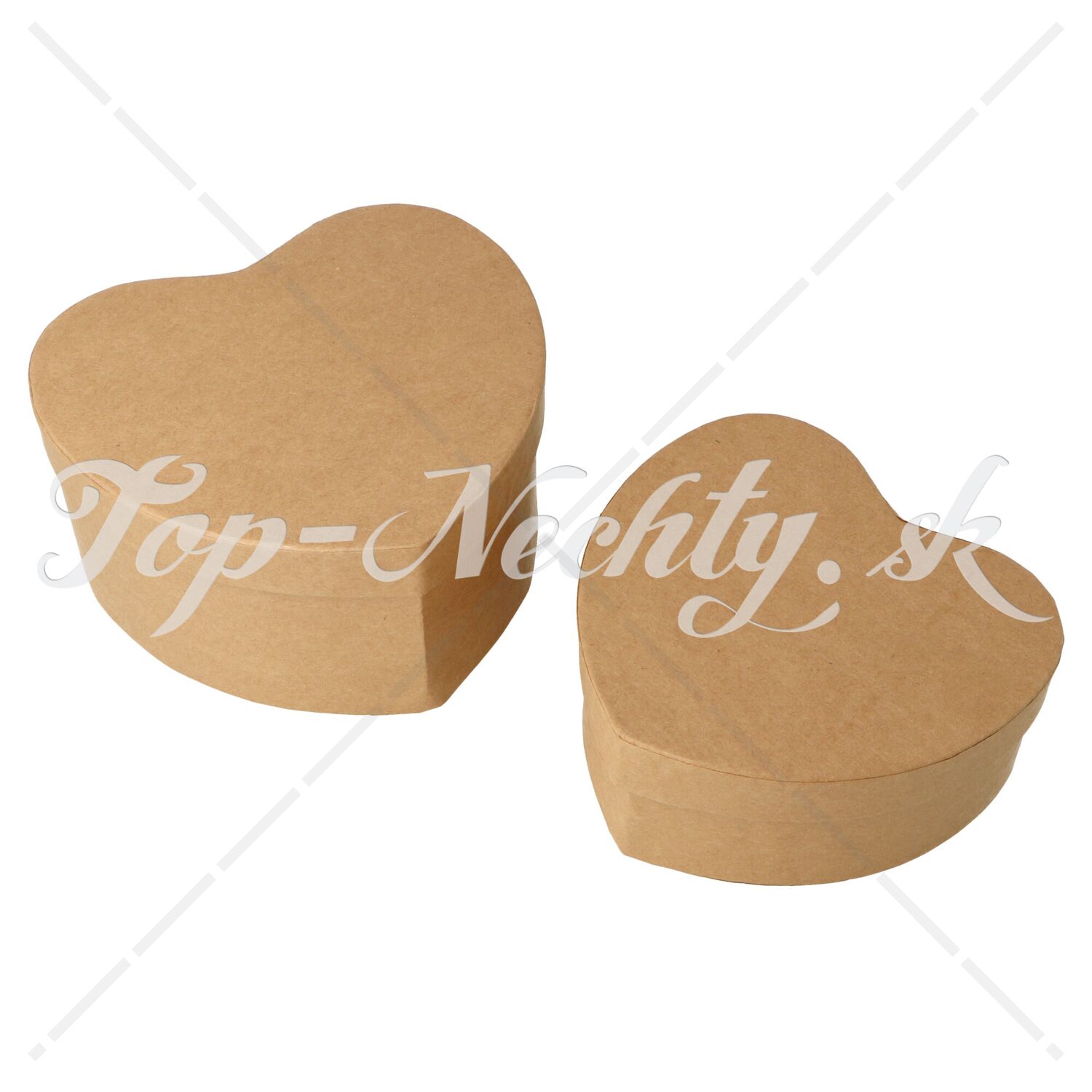 Papierové krabičky v tvare srdiečka - 2ks | Noezon.sk