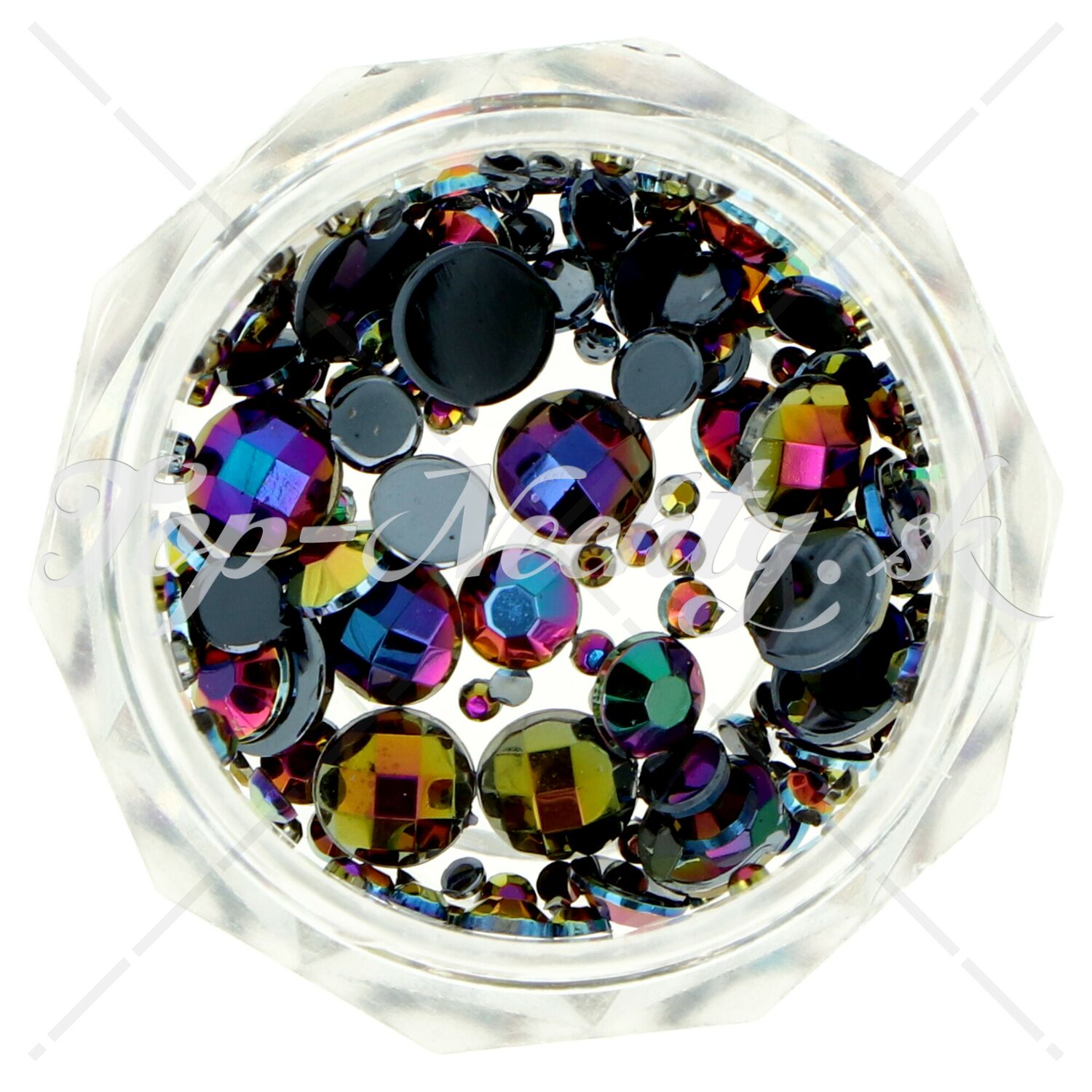 Rossart kamienky na nechty black opal 100 ks | Noezon.sk